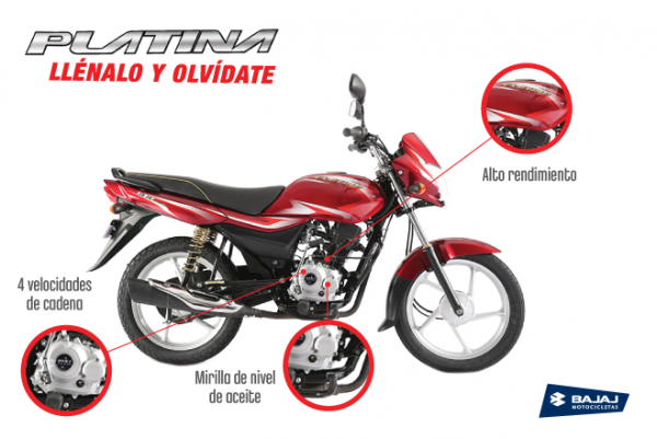 Platina 100ES – BAJAJ – EJE CENTRAL