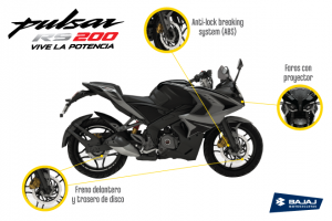 Pulsar RS200 ABS – BAJAJ – EJE CENTRAL